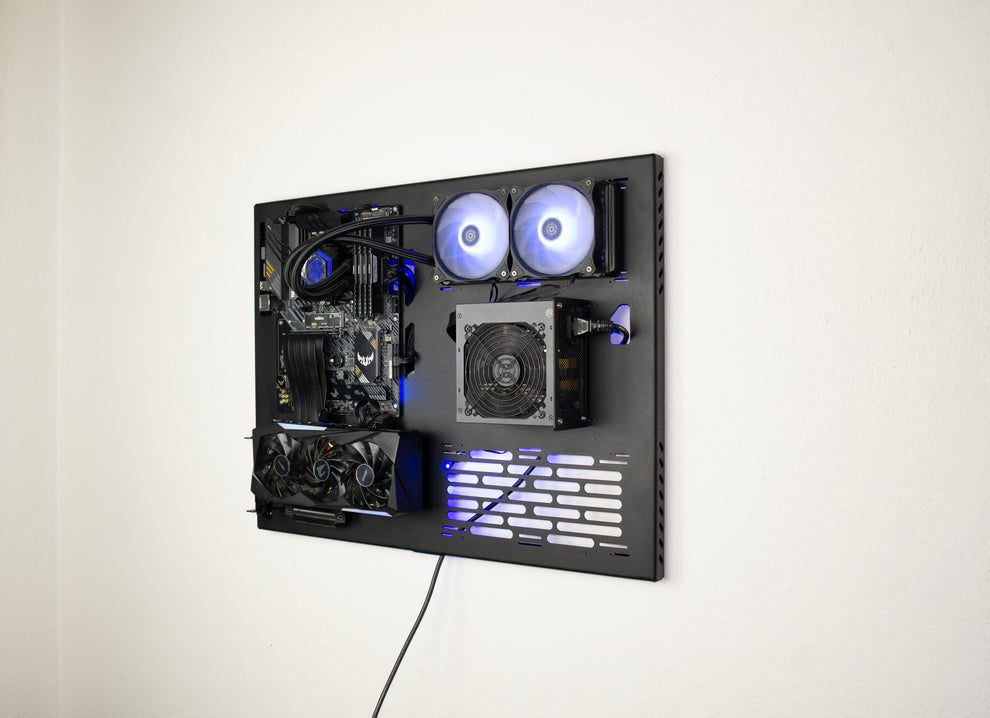 Wall Computer Dual Radiator, Wall Computer, Open Air Computer Case, Co ...