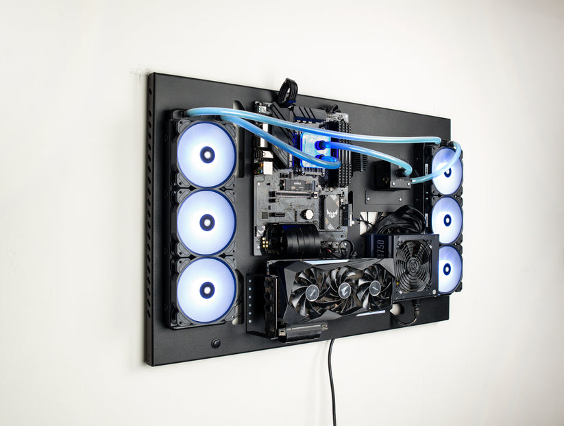 Unique Wall Computer Case, Dual Vertical Radiator, Gamer Computer Case ...