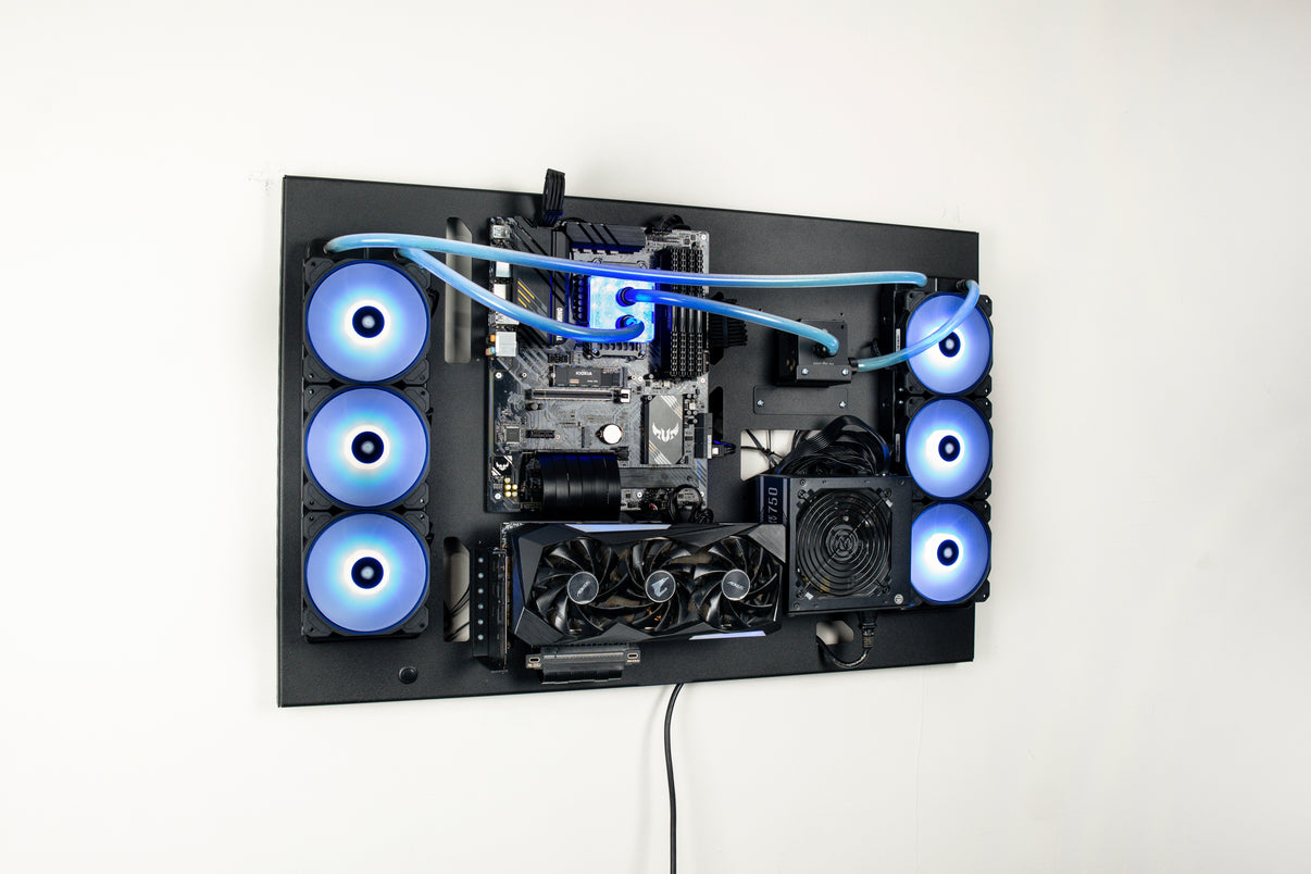 Unique Wall Computer Case, Dual Vertical Radiator, Gamer Computer Case ...